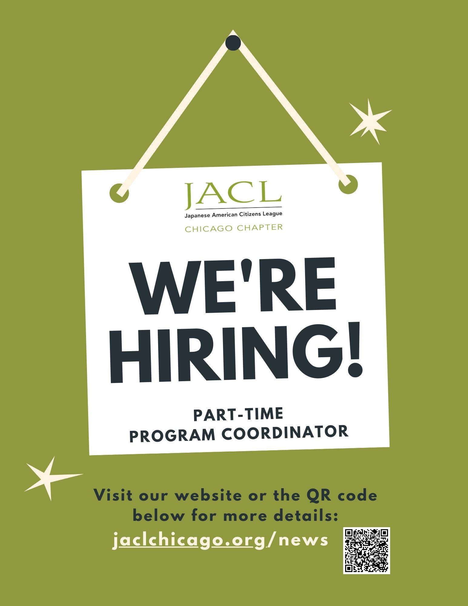 Now Hiring! JACL Chicago Part-Time Program Coordinator Position | JACL ...
